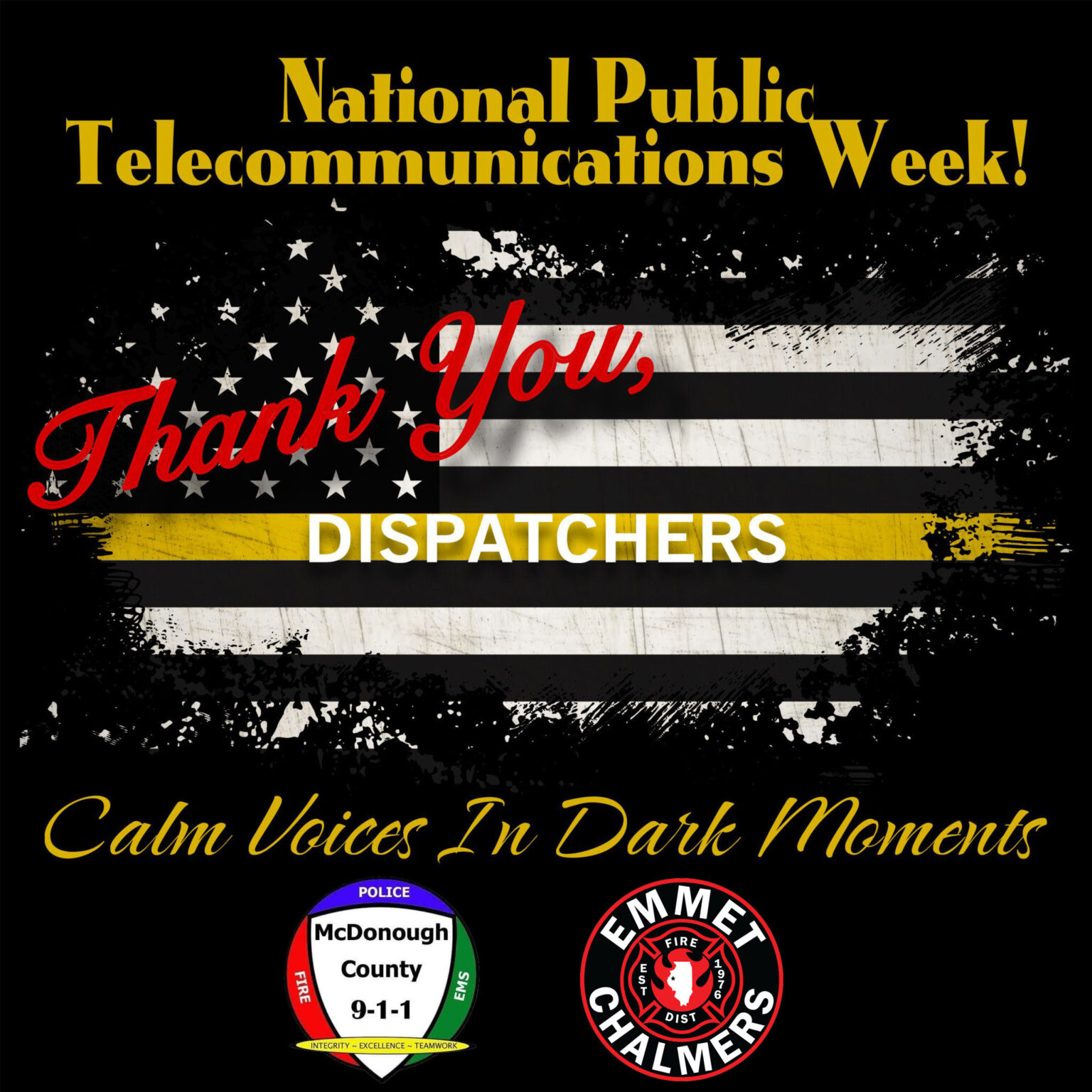 National Public Safety Telecommunicators Week 2025 | Emmet-Chalmers ...